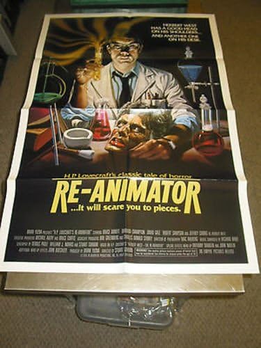 REANIMATOR / ORIG. U.S. ONE SHEET MOVIE POSTER (STUART GORDON/ARTWORK ...