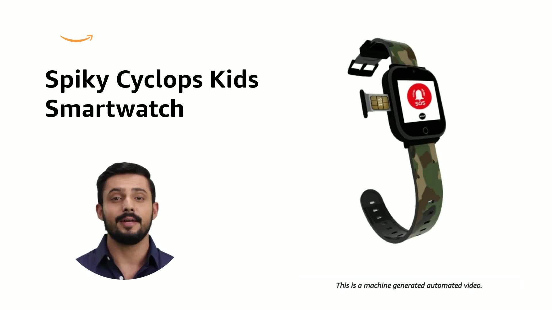 Watch Spiky Cyclops Kids Smartwatch Overview on Amazon Live