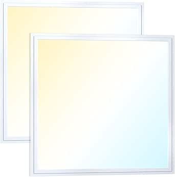 AIKVSXER 2x2 Flat Panel LED Light with Emergency Battery - Amazon.com