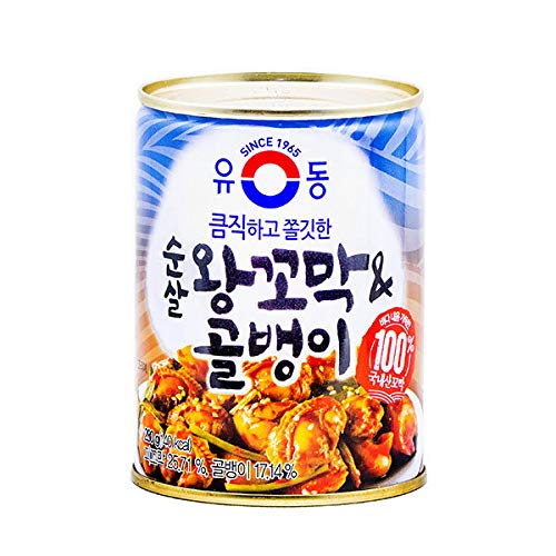 Amazon.com: YooDong Korean Canned Bai Top Shell/ Cockle 유동 골뱅이/왕꼬막 9 ...