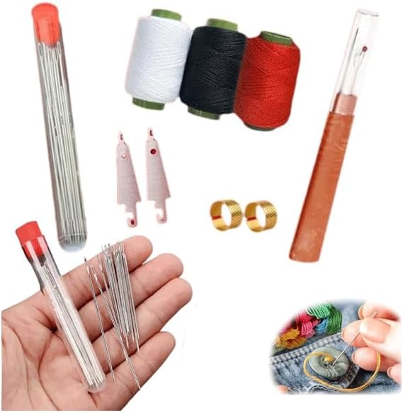 Amazon.com: 37PCS Sewing Tool Set,Embroidery Tool Kit,Needles Thread ...