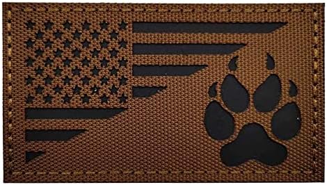 Amazon.com: USA Flag Dog IR Reflective Patch Infrared Tactical Morale ...