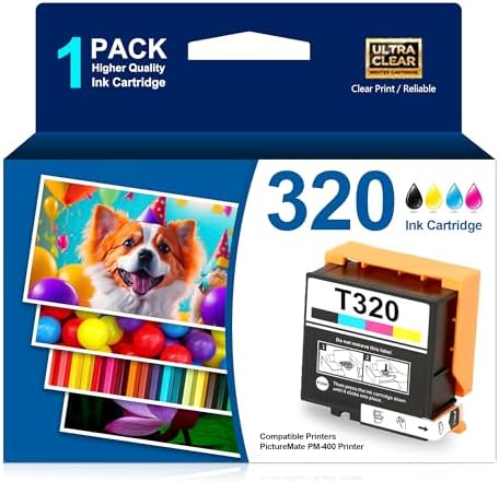 Amazon.com: 320 Ink Cartridge T320 Ink Compatible with PictureMate PM ...