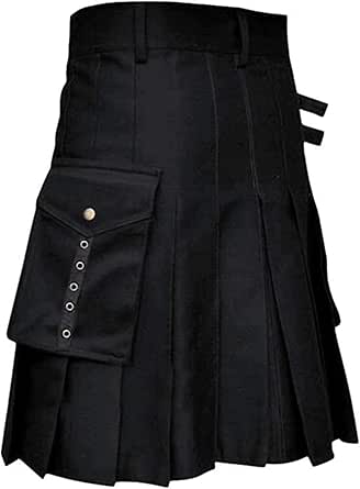 Amazon.com: Mens Kilts Utility Traditional Highland Tartan Hybrid Kilt Scottish Casual Irish ...