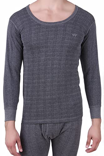 Buy HAP Men's Quilted Thermal Set : Round Neck Top + Trouser (Dark Grey ...