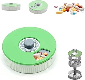 Amazon.com: Innovative Rotating Pill Organizer, Pill Organizer Weekly ...