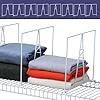 Amazon.com: ziroland 10-Pack White Wire Shelf Dividers - Closet Shelf ...