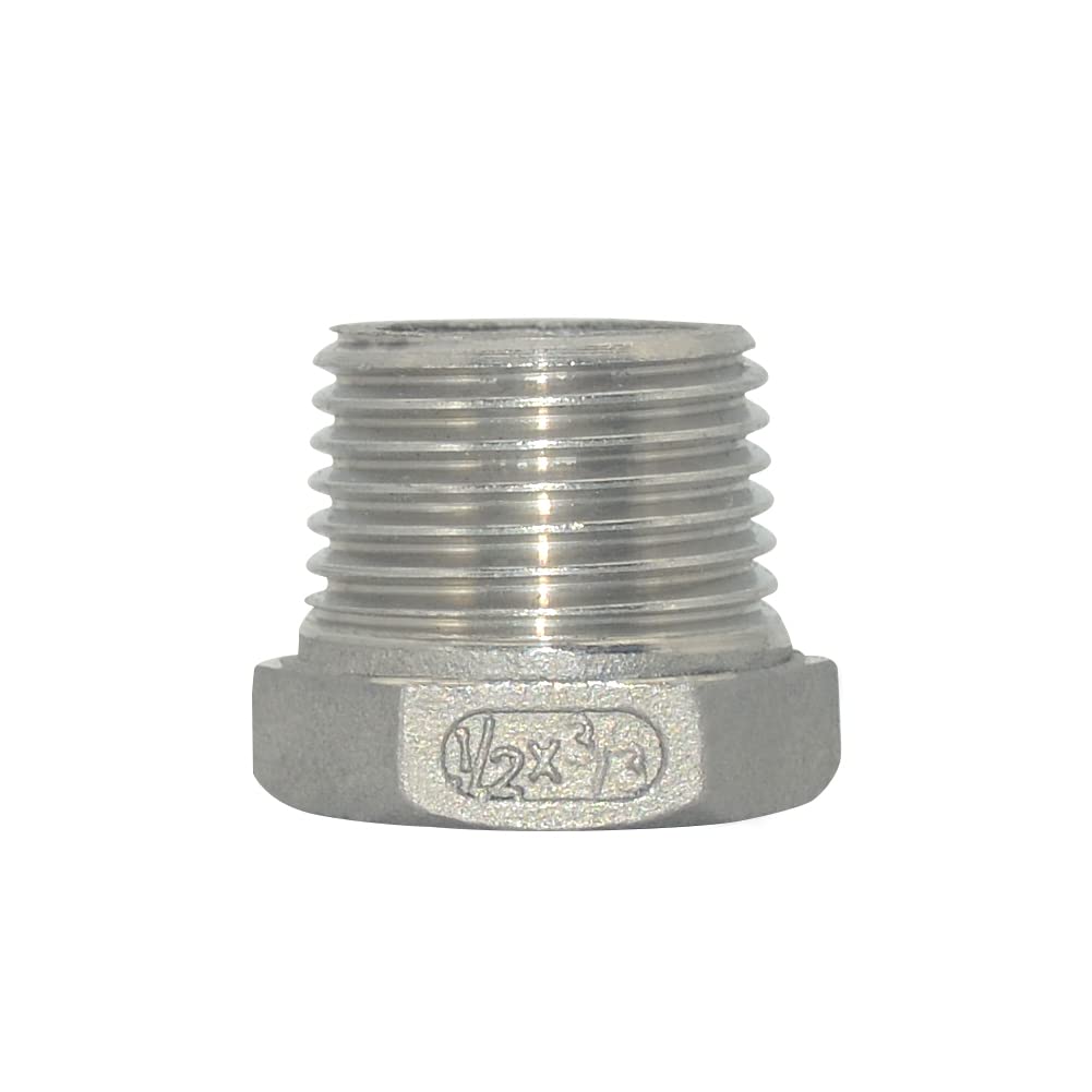 Snapklik.com : Reducing Hex Bushing, 1/2" Male NPT To 3/8" Female NPT ...