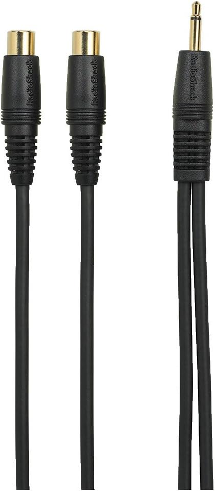 Amazon.com: 9-Inch Gold-Plated Premium Shielded Mono Y-Cable : Electronics