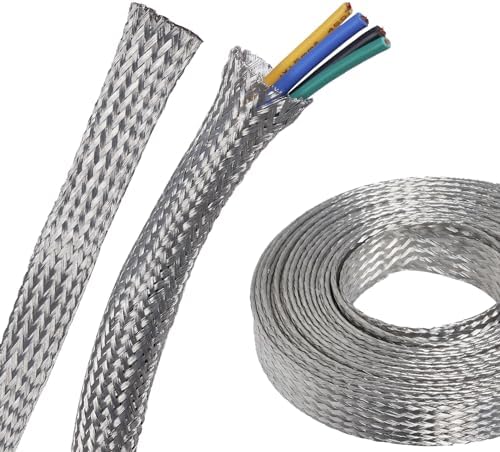 Amazon.com: Flat Tinned Copper Wires Shielding Sleeving,Wire Cable ...