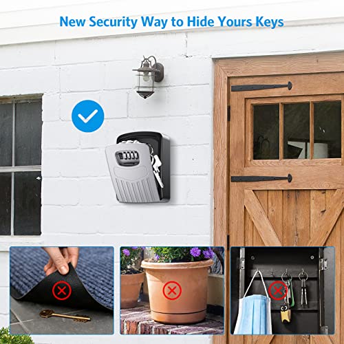 Snapklik.com : Key Lock Box Outside, Upgraded Lock Box For Keys Outdoor ...