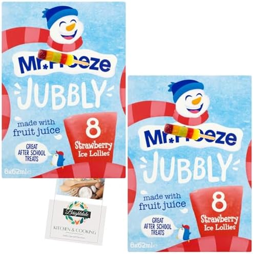 Ice Lolly Bundle with Mr Freeze 8 Jubbly Strawberry Ice Lollies 2 Pack ...