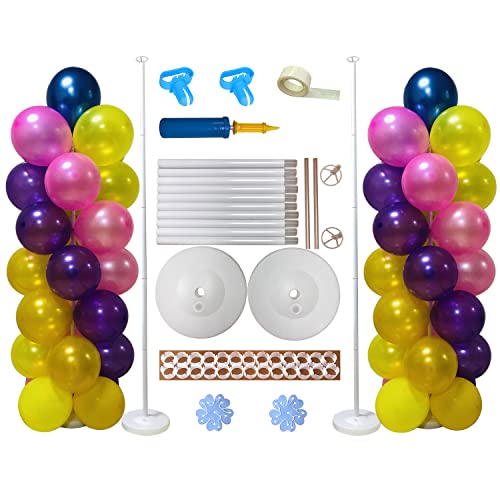 Snapklik.com : Aivwis 2 Sets Thicken Adjustable Balloon Column Stand ...