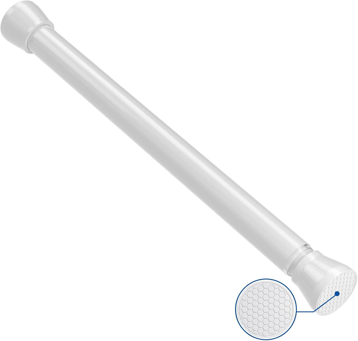 Amazon.com: Tension Rods 16 to 26 Inch White Tension Curtain Rod Small ...