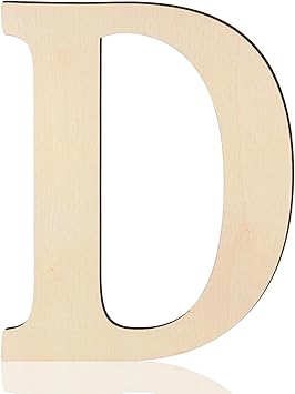Amazon.com: Large Wooden Letters 17 Inch, Big Wood Letters D Shape ...