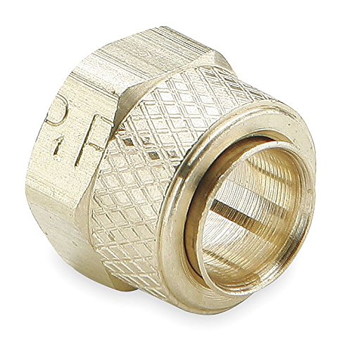 Parker Hannifin 61PB-4 Poly-Tite Nut and Brass Sleeve Assembly Fitting ...