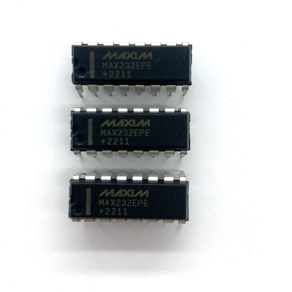 3PCS MAX232 MAX232EPE MAX232EPE DIP-16 CHIP RS-232 Interface IC: Amazon ...