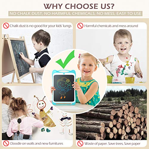 Jasonwell Kids Drawing Pad Doodle Board 12" Colorful Toddler - Want It All