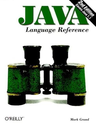 Java Language Reference (Java (Addison-Wesley)): Grand, Mark, Ferguson, Paula: 9781565923263 ...