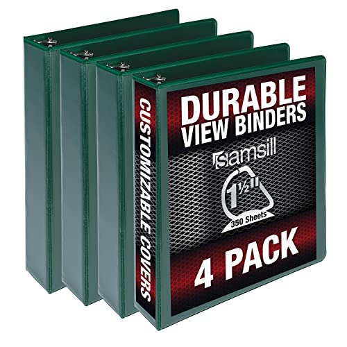 Snapklik.com : Durable 1.5 Inch Binder, Made In The USA, D Ring Binder ...