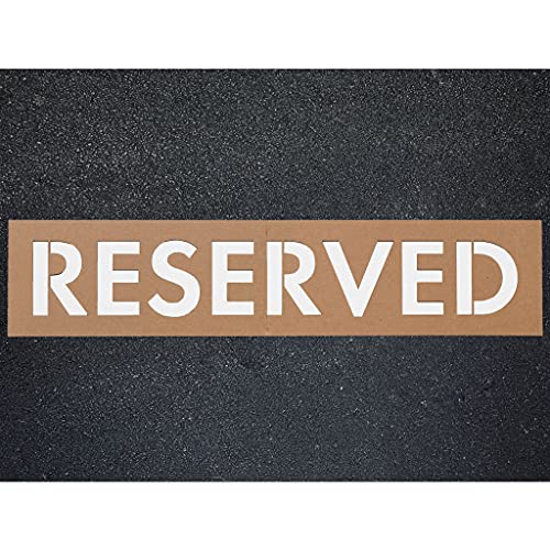 Snapklik.com : APS 4" Reserved Parking Stencil For Parking Lot Reserved ...