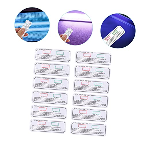 SOLUSTRE UV Test Card Indoor Uvc Light Identifiers Uvc-uva Test Strips ...
