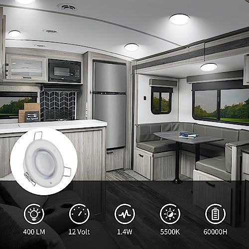 Snapklik.com : RVZONE 3 Inch LED RV Puck Light 12 Volt RV Boat Recessed ...