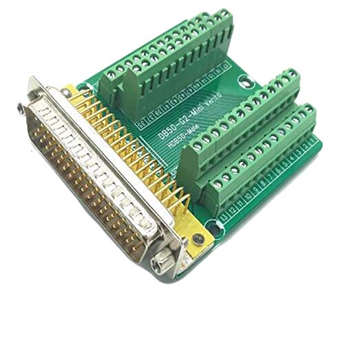 Amazon.com: Gimax DB50 50 pin Female Male Mini Terminal Breakout PCB ...