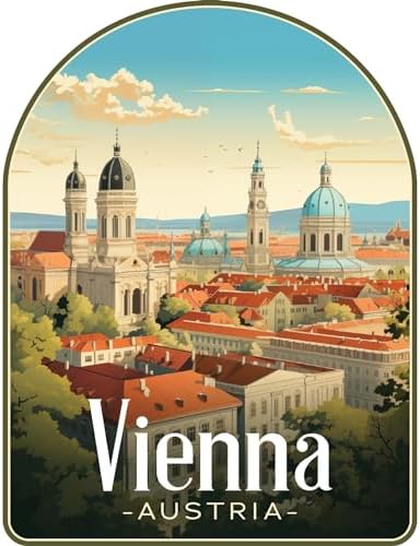 Amazon.com: Vienna Austria Design A Souvenir Die Cut Fridge Magnet 4 ...