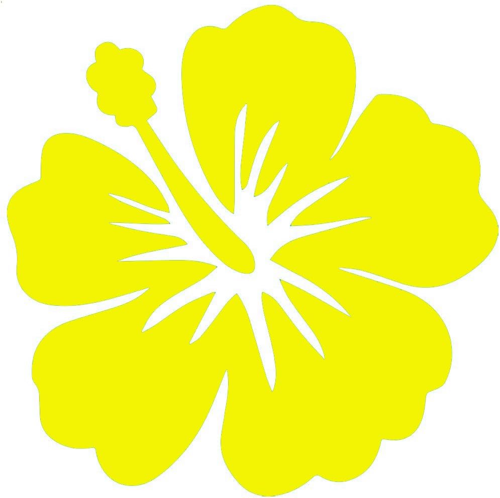 Amazon.com: Tropical Hibiscus Flower V2 Vinyl Decal - Size: 4", Color ...