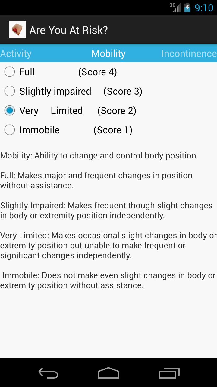 Norton Scale 4 Pressure Ulcer/Bed Sores:Amazon.de:Appstore for Android