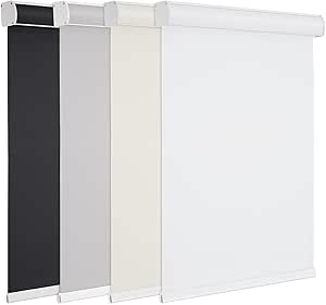 Amazon.com: Changshade 100% Blackout Roller Shades Cordless Blinds for Windows, Free-Stop Shades ...