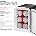 Amazon.com: Chefman Mini Portable Black Personal Fridge Cools Or Heats ...