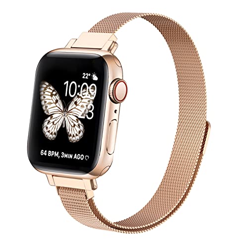 ZXCASD Slim Watch Band Compatible with Apple Watch Band 38mm 40mm 42mm ...