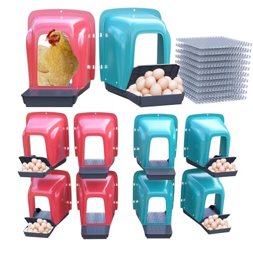 Nesting Boxes for Chickens - 10 Pack Roll Away Nesting Boxes Chicken ...