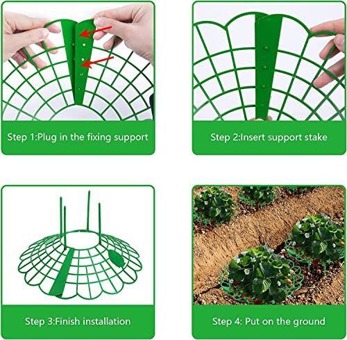 6Pack Strawberry Supports – Strawberry Plant Support Stand Strawberry ...