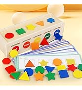 Amazon.com: Shape Sorter Wooden Color & Shape Sorting Toys for Toddlers ...