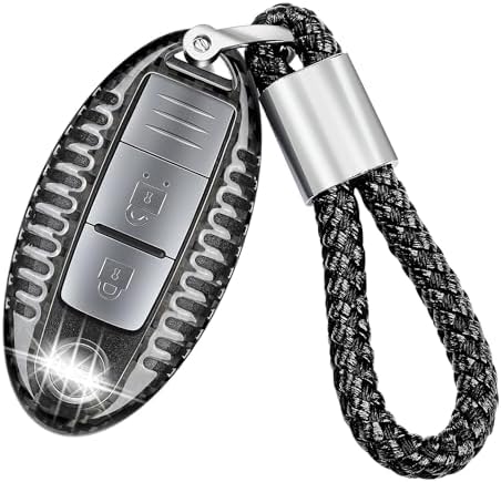 Amazon.com: T-carbon Compatible with Nissan GTR 370Z Key Fob Cover,Real ...