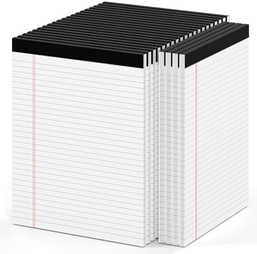 Amazon.com : Dynta Legal Pads 8.5 x 11 Notepad bulk, 12 Packs Wide ...