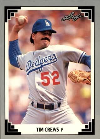 Amazon.com: 1991 Leaf Baseball Card #141 Tim Crews : Collectibles ...