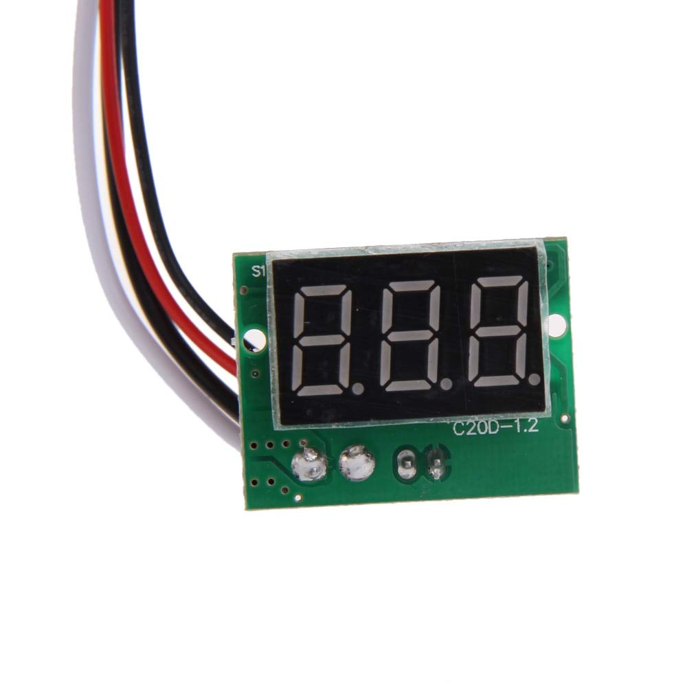 Buy LALICORP 0.36Inch DC 0-5A Digital LED 4 Wires Ammeter Green display ...