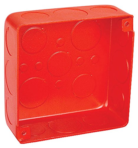 Red 1-1/2 Inch Deep 4 Inch Square Box-10 per case - Amazon.com