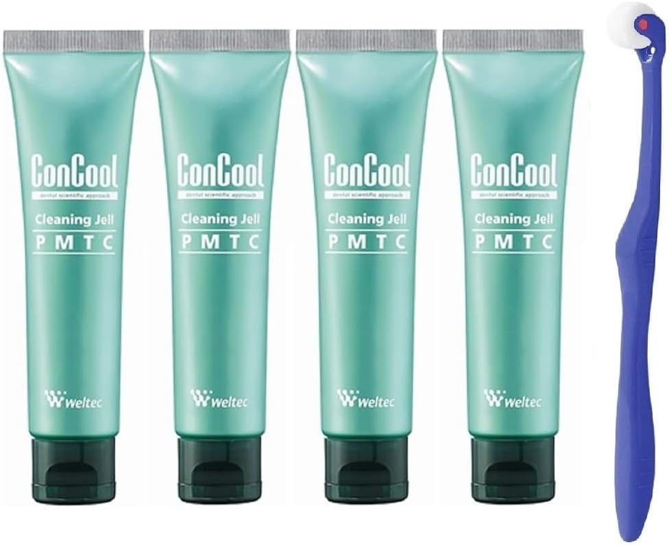 Amazon | ウエルテック コンクールクリーニングジェル PMTC (60g) 4本 + プラークリムーバー クルン ミニサイズ (色はおまかせ) 1本 | Generic | 大人用ハミ ...