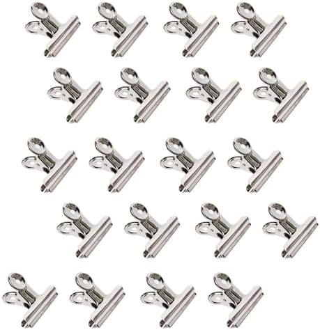 Qualsen Small Bulldog Clips 31MM Silver Stainless Steel Binder Clips ...