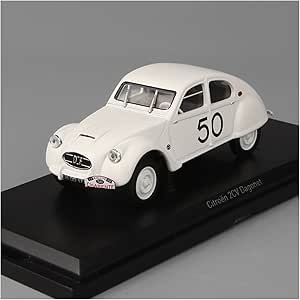 Amazon.com: Scale Finished Model Car 1:43 for Citroen 2CV Dagonet White ...