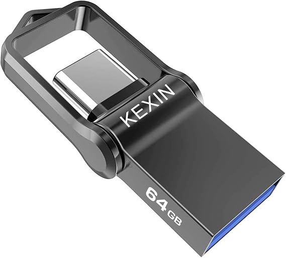 Amazon.com: KEXIN 64G USB C Flash Drive USB 3.0 Metal Dual Drive 64 GB ...