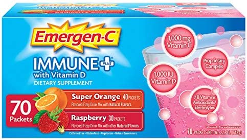 Amazon.com: Emergen-C Immune Plus Crystals, On-The-Go Immune Support ...