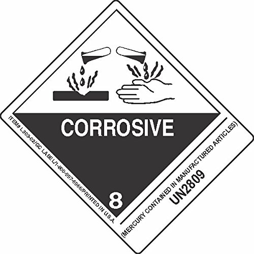 GC Labels-L303P3024, (Mercury Contained In Manufactured Articles UN2809 ...