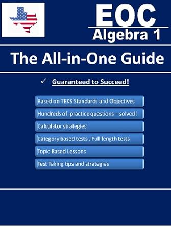 Texas EOC Algebra 1 - The All-in One Guide: Fusion Education: Amazon ...