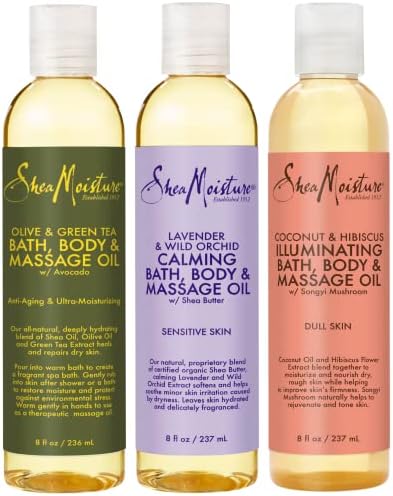 Amazon.com: Shea Moisture Massage Oil Variety Gift Set - Coconut ...